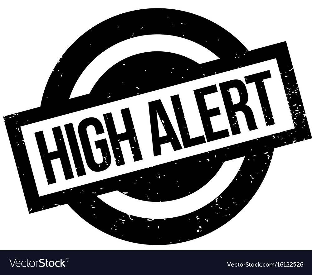 High alert rubber stamp Royalty Free Vector Image High alert rubber stamp Royalty Free Vector Image