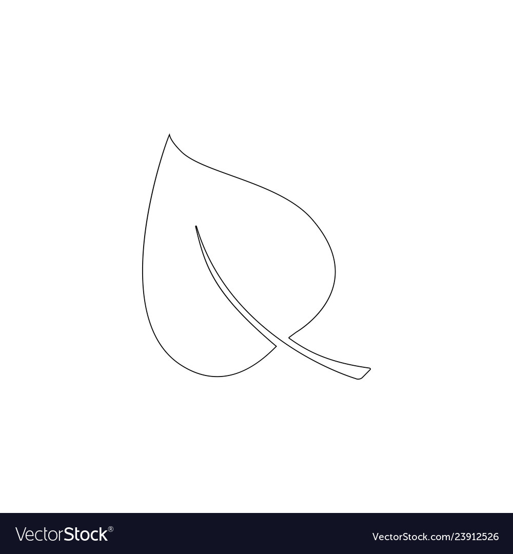 Leaf flat icon Royalty Free Vector Image - VectorStock