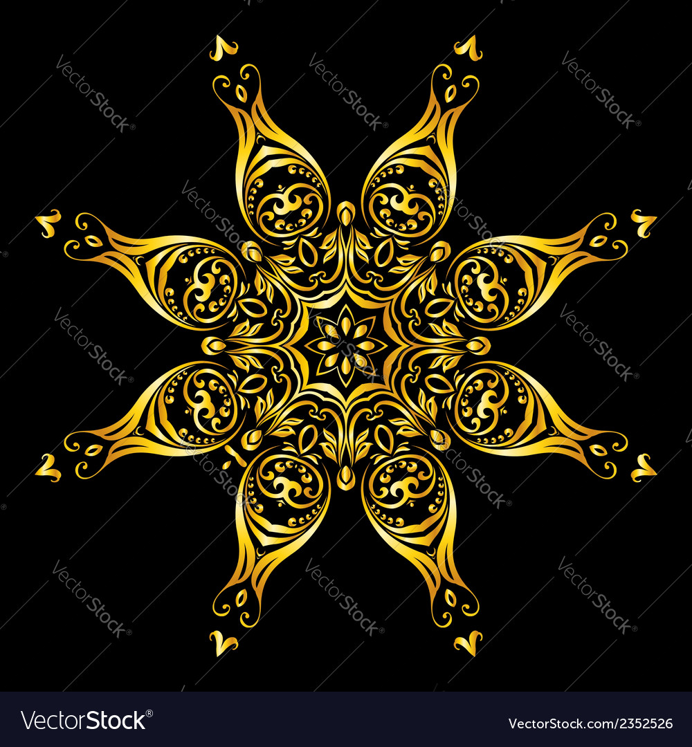 Pattern gold Royalty Free Vector Image - VectorStock