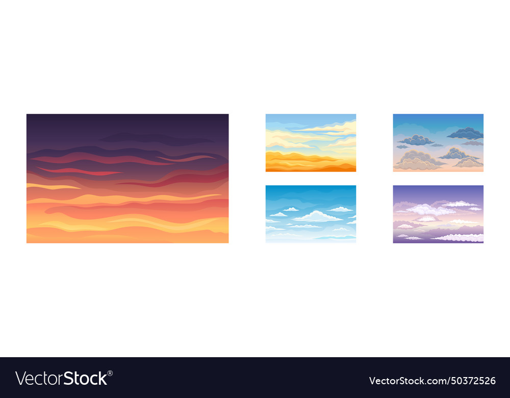 Sky scene with cloudscape picturesque scenery Vector Image