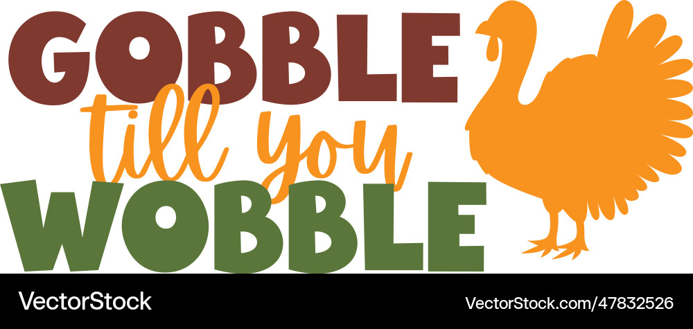Thanksgiving day calligraphy lettering slogans Vector Image