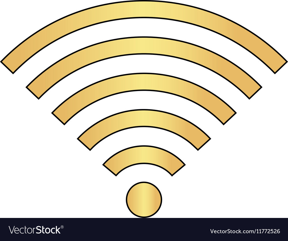 Wireless computer symbol Royalty Free Vector Image
