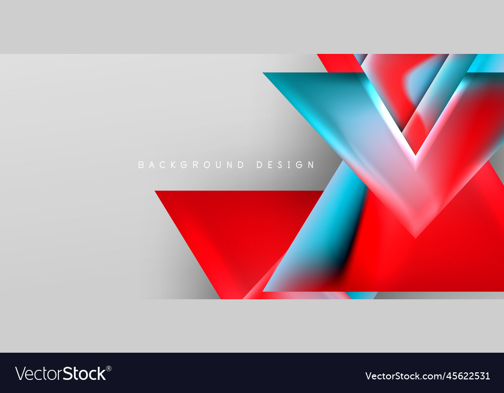 Abstract background with overlapping triangles Vector Image