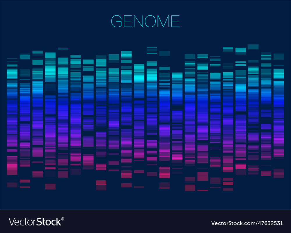 Big Genomic Data Visualization Royalty Free Vector Image