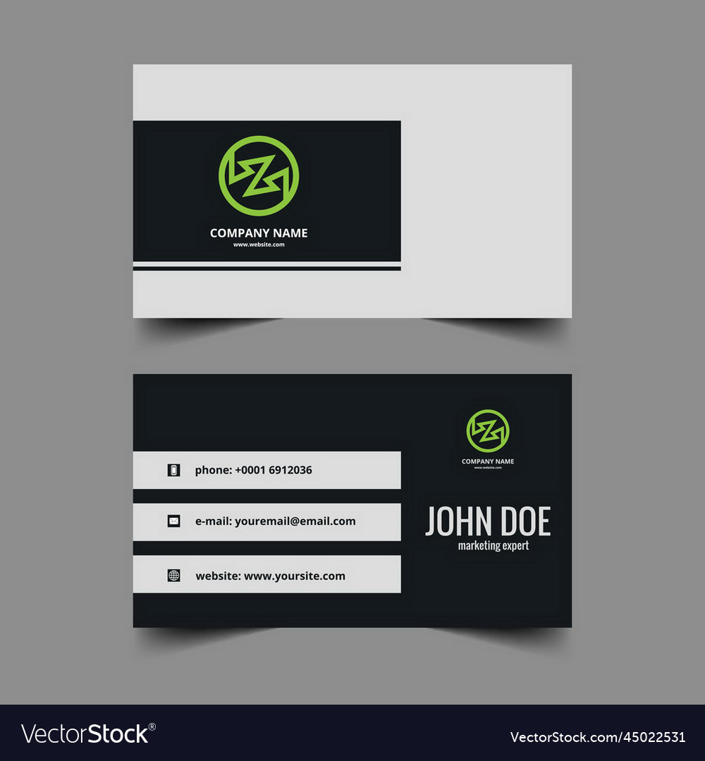 Professional visiting card design Royalty Free Vector Image