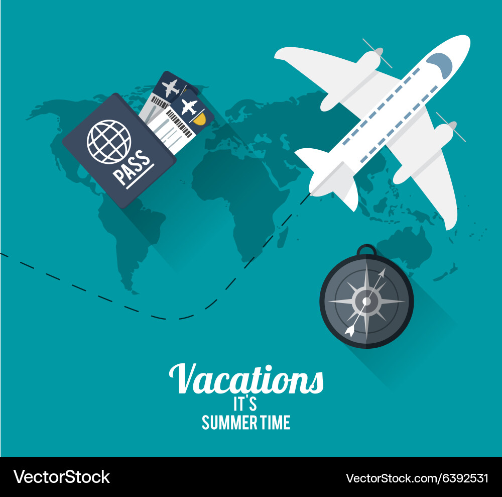 Vacations and travel design Royalty Free Vector Image