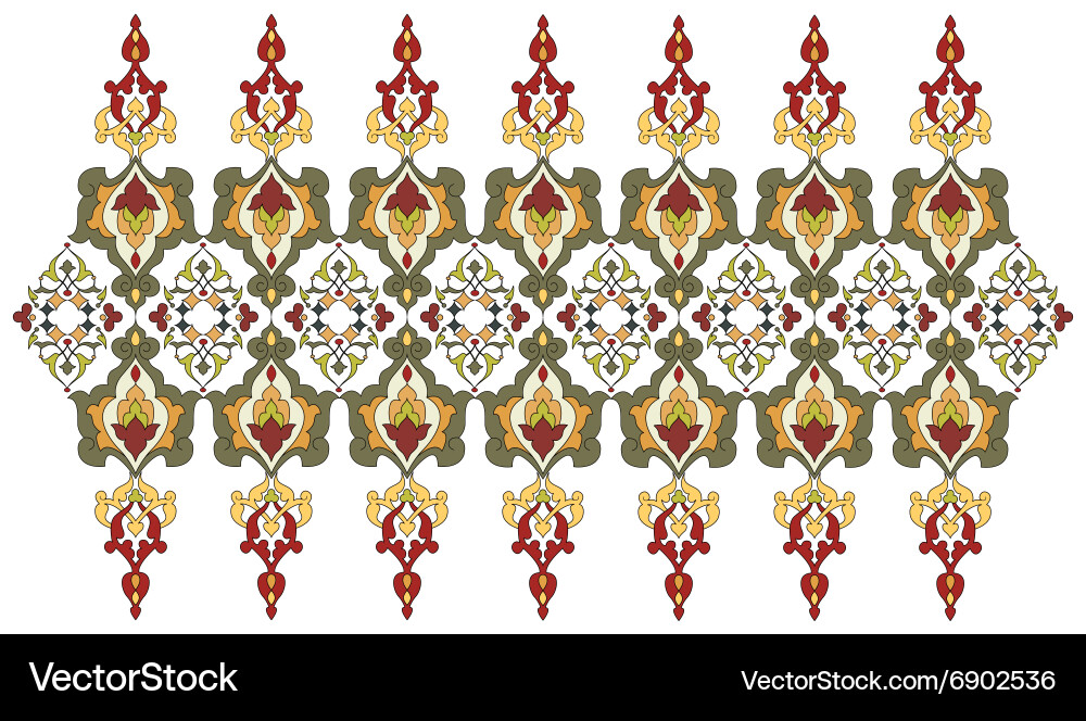 Antique ottoman borders and frames series forty Vector Image