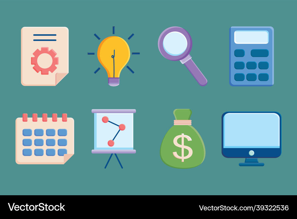 Business and money Royalty Free Vector Image - VectorStock