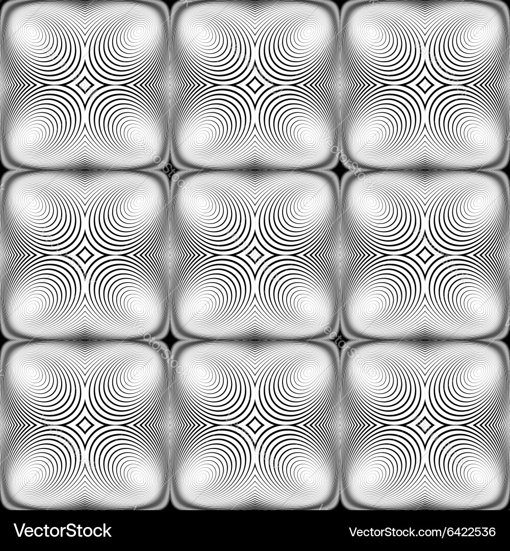 Design seamless monochrome ellipse background Vector Image