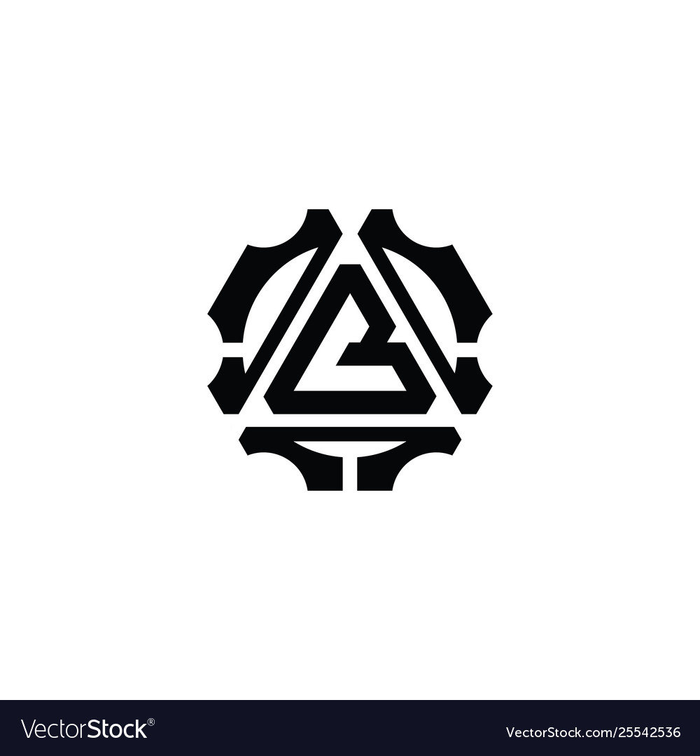 Initials logo template Royalty Free Vector Image