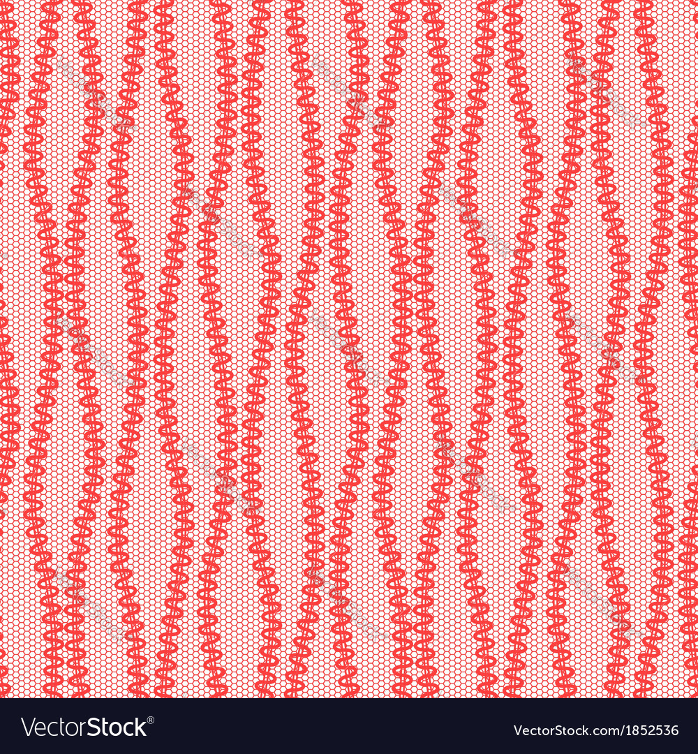 Red abstract lace pattern Royalty Free Vector Image