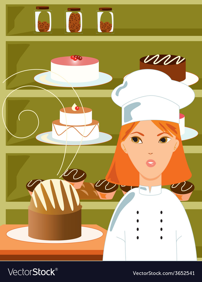 Baker Royalty Free Vector Image - VectorStock