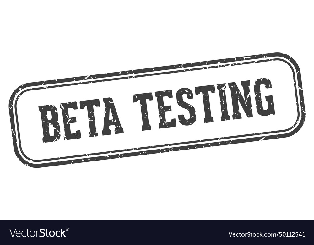 Beta testing stamp rectangular Royalty Free Vector Image Beta testing stamp rectangular Royalty Free Vector Image