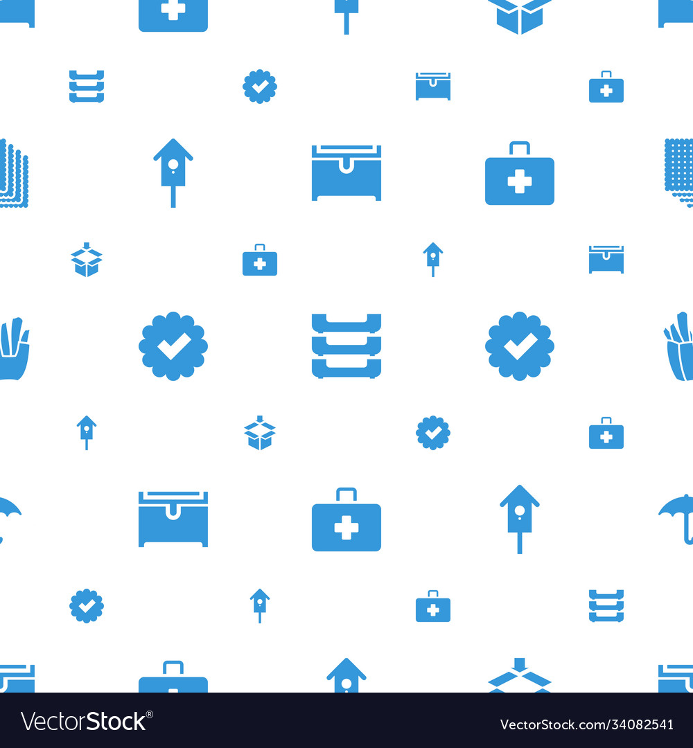 Box icons pattern seamless white background Vector Image