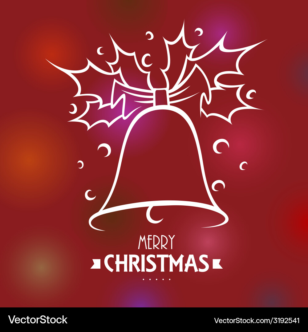 Christmas bell Royalty Free Vector Image - VectorStock