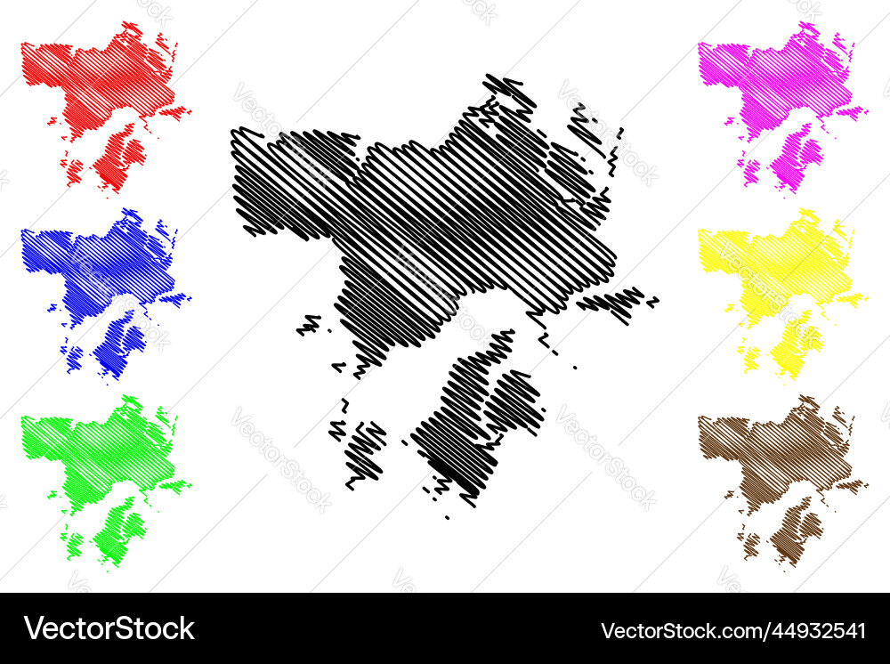 Langkawi islands malaysia indian ocean map Vector Image