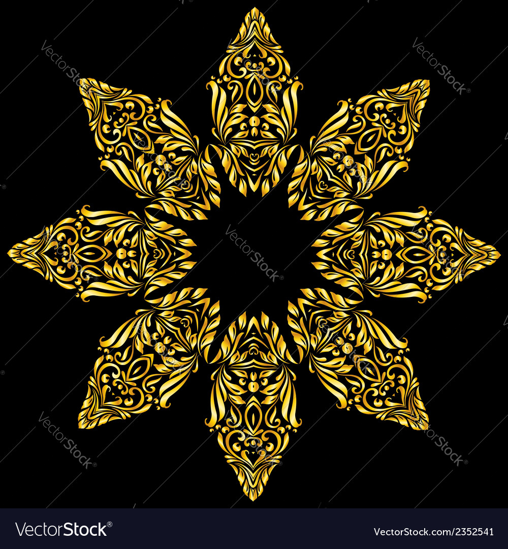 Pattern gold Royalty Free Vector Image - VectorStock