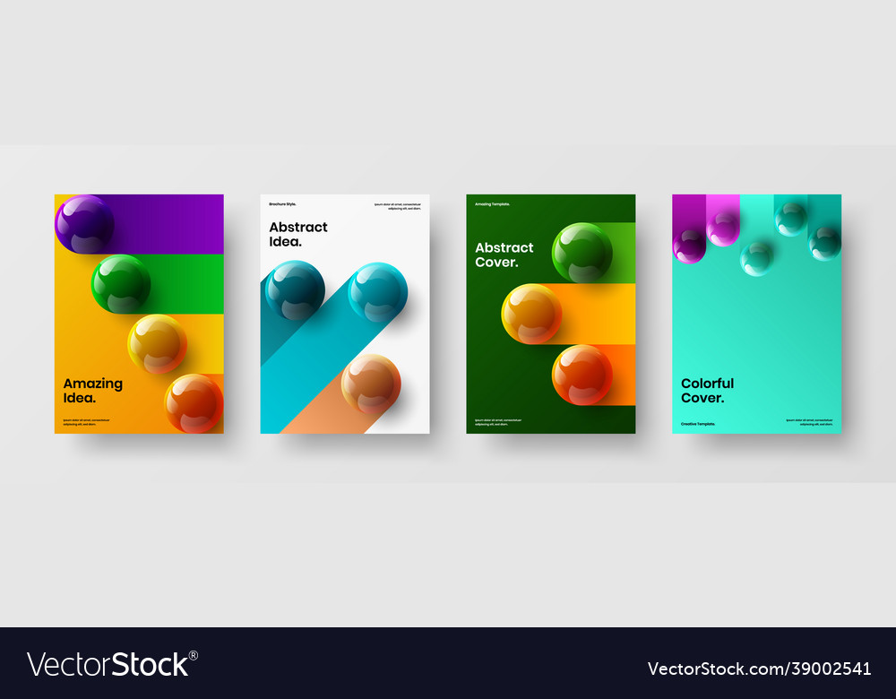 Simple pamphlet design concept composition Vector Image