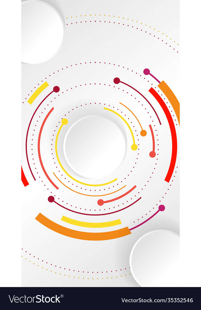 Abstract background with color circle line Vector Image