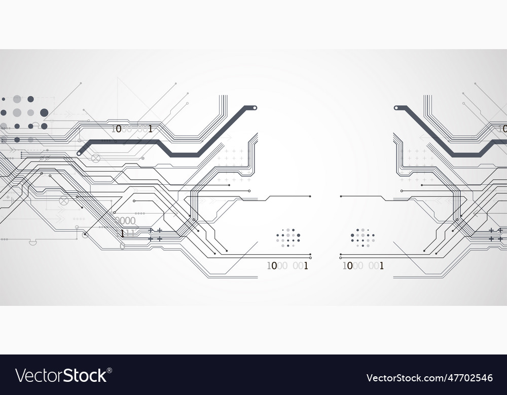 Abstract horizontal technology background Vector Image
