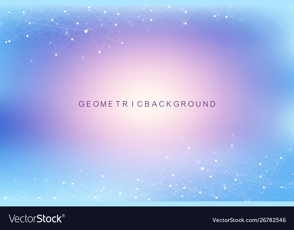 Big data visualization geometric abstract Vector Image