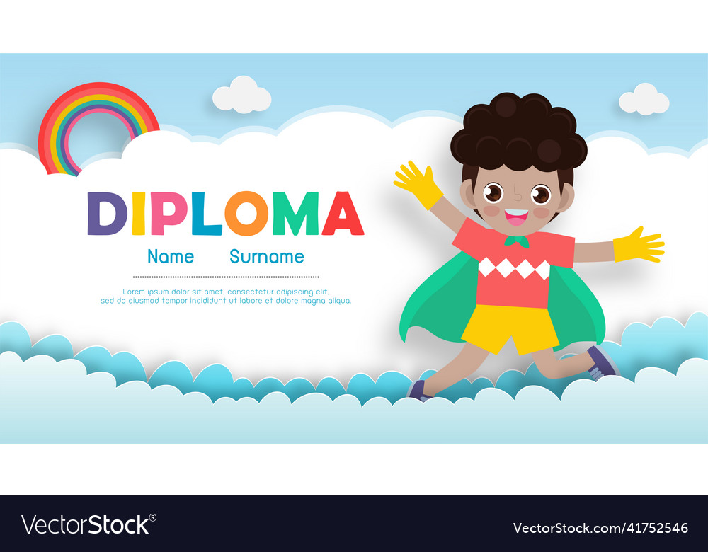 Superhero Certificate Template