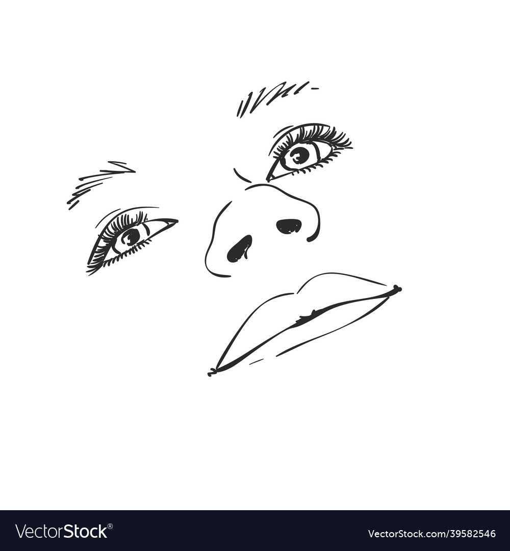 Face Royalty Free Vector Image - VectorStock