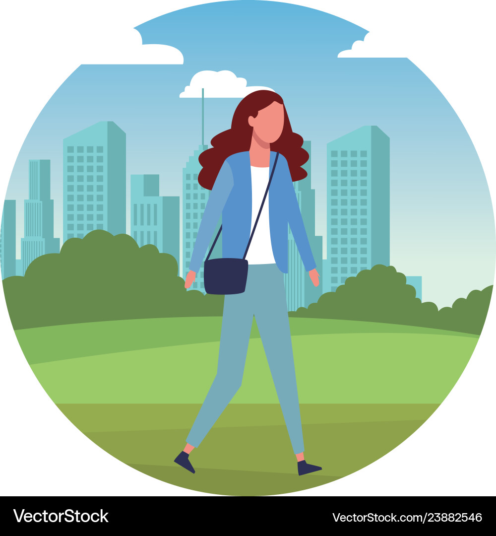 Faceless girl portrait Royalty Free Vector Image