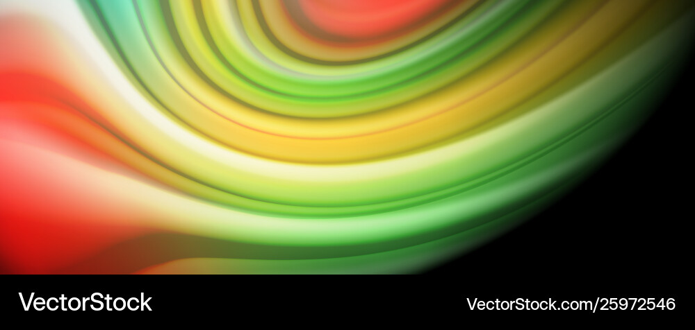 Flowing liquid colors - modern colorful flow Vector Image