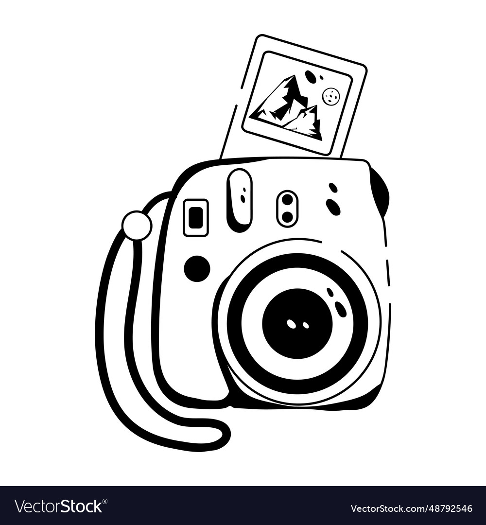 Instant camera Royalty Free Vector Image - VectorStock
