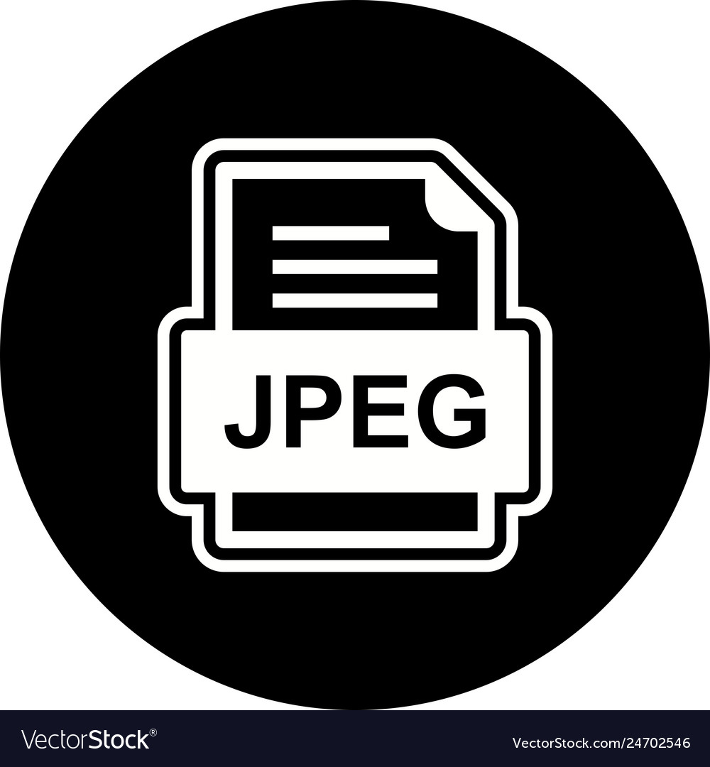 Jpeg file document icon Royalty Free Vector Image