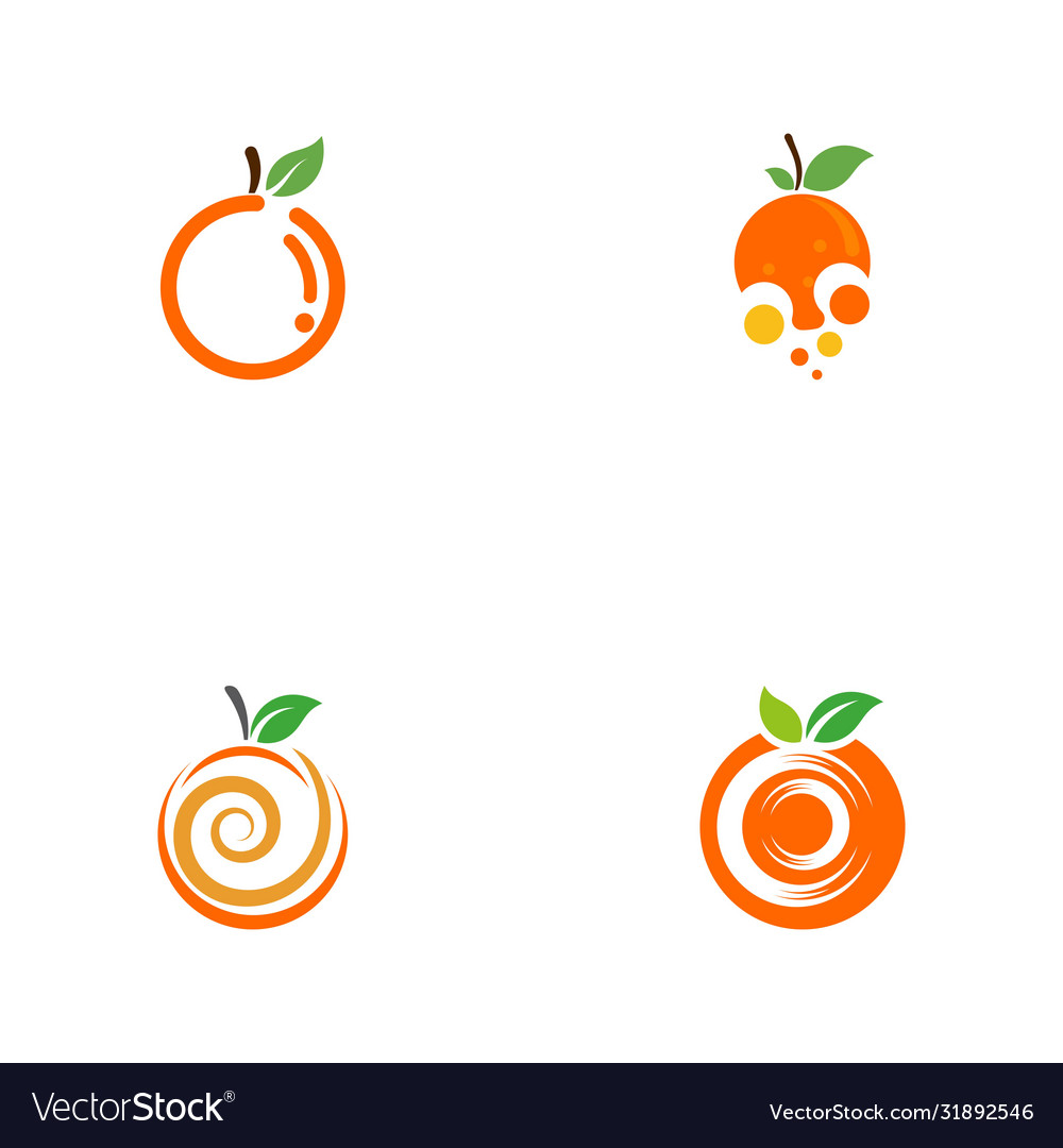 Orange design icon Royalty Free Vector Image - VectorStock