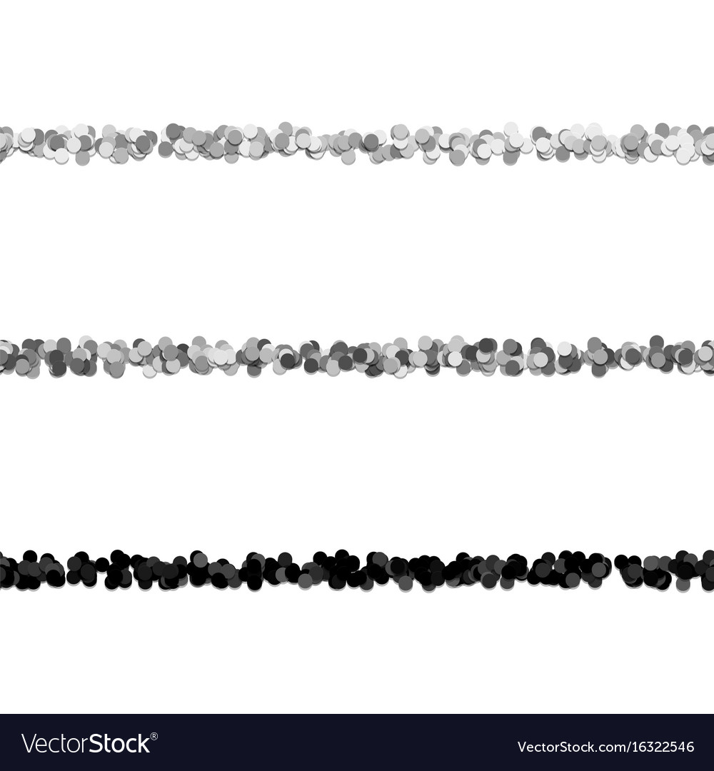 Random dot pattern line separator set from Vector Image