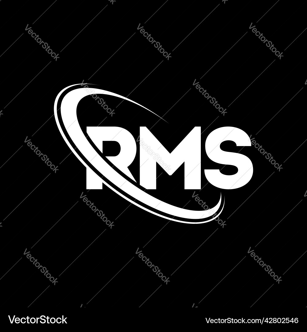 Rms logo letter letter logo design Royalty Free Vector Image