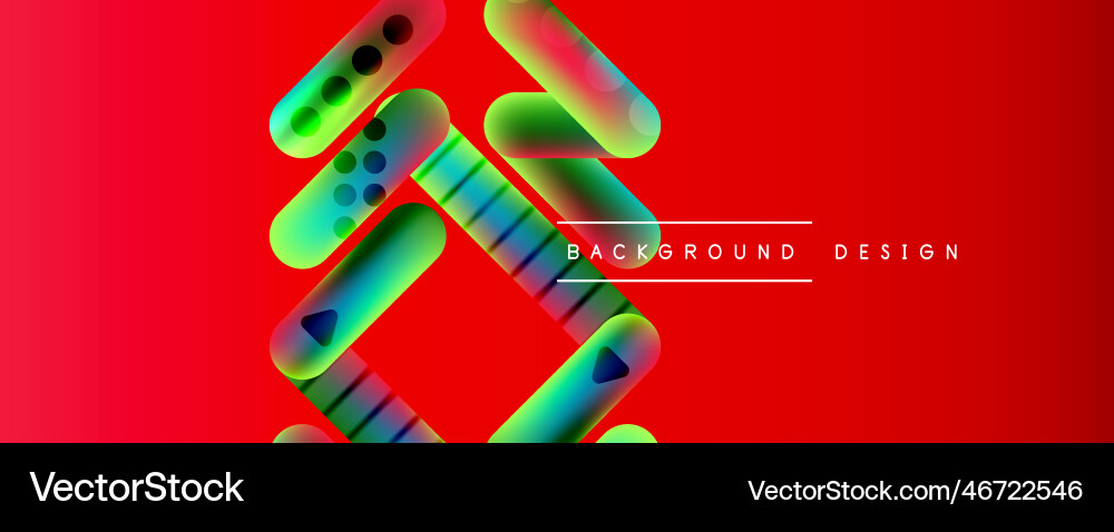 Round shapes and lines with fluid gradients Vector Image