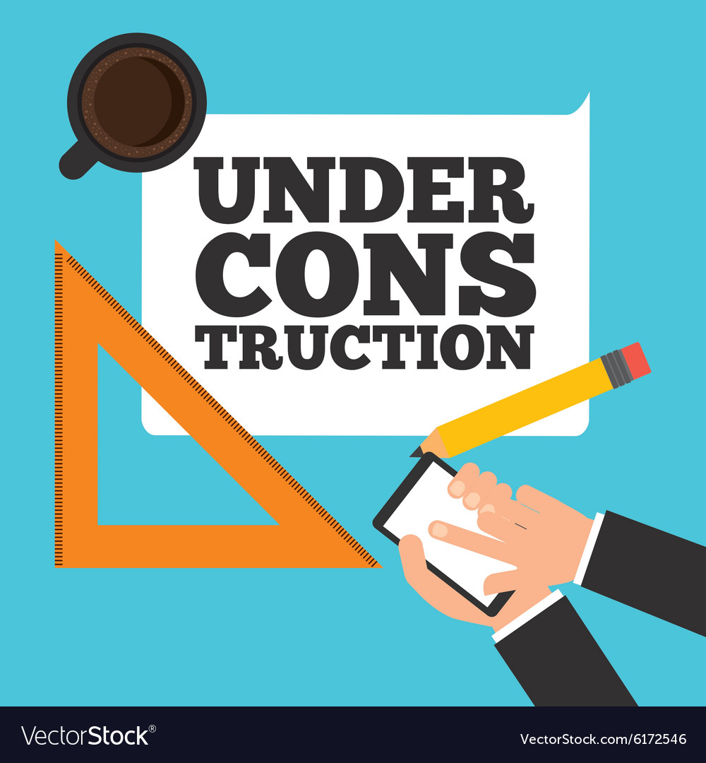 Under construction project Royalty Free Vector Image