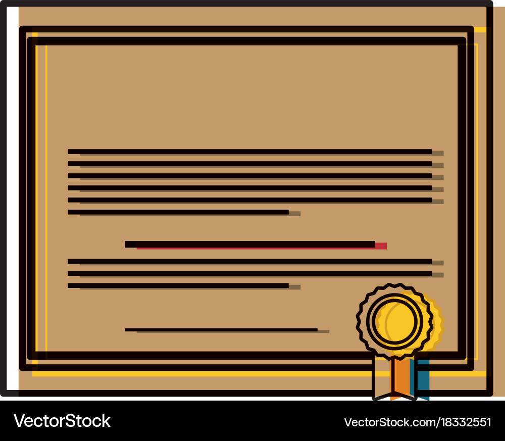 Certificate of graduation Royalty Free Vector Image
