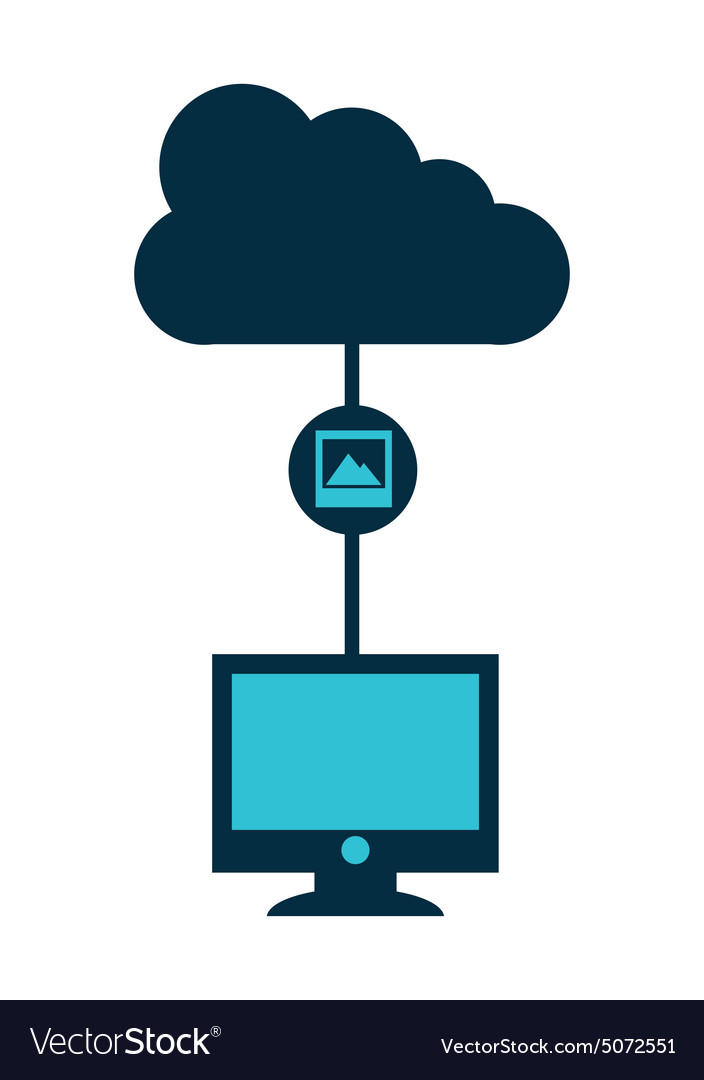 Cloud computing Royalty Free Vector Image - VectorStock