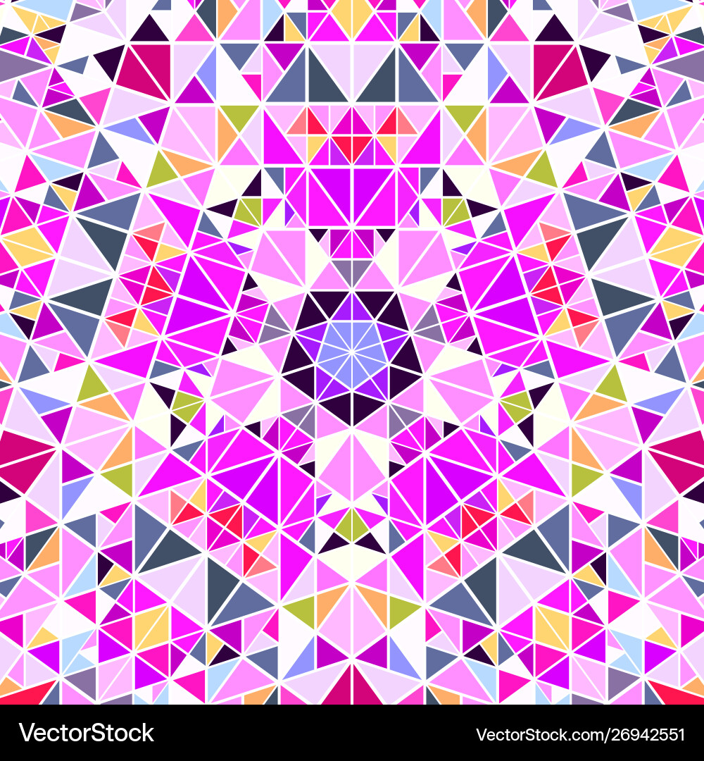 Colorful geometrical dynamic triangle mosaic Vector Image
