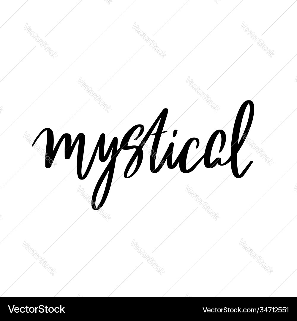 Hand drawn lettering isolated template for card Vector Image