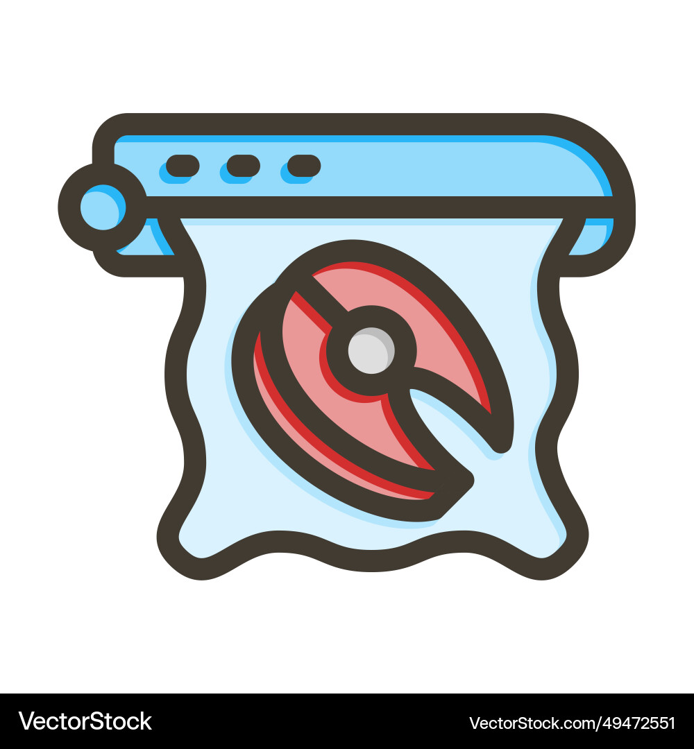 Packaging machines thick line filled colors icon Vector Image