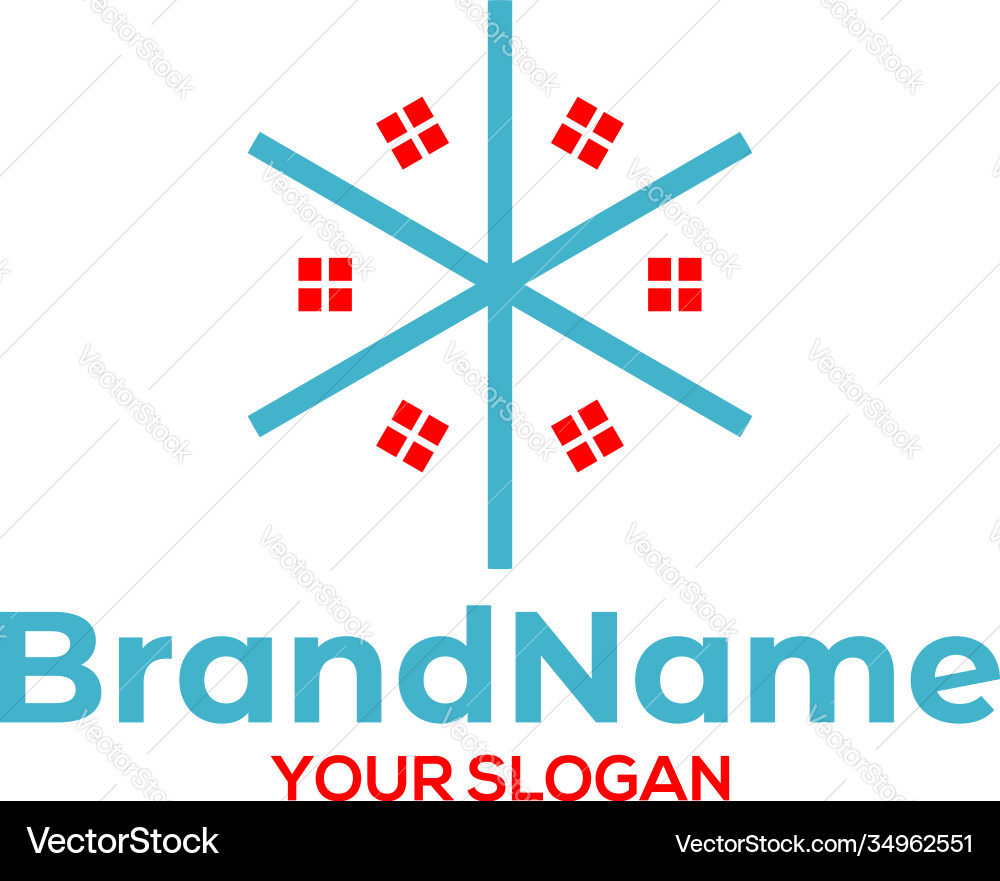 Star real estate logo design Royalty Free Vector Image