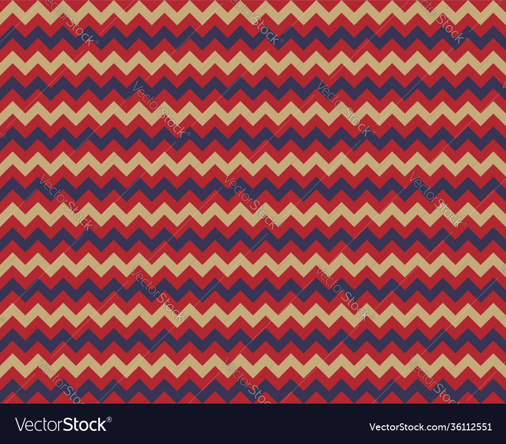 Zigzag pattern seamless zig zag background color Vector Image