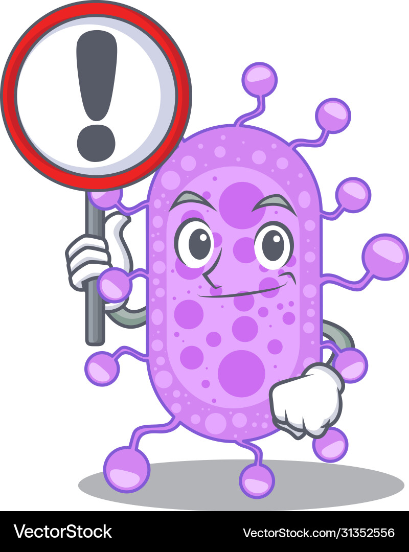 An icon mycobacterium cartoon design style Vector Image