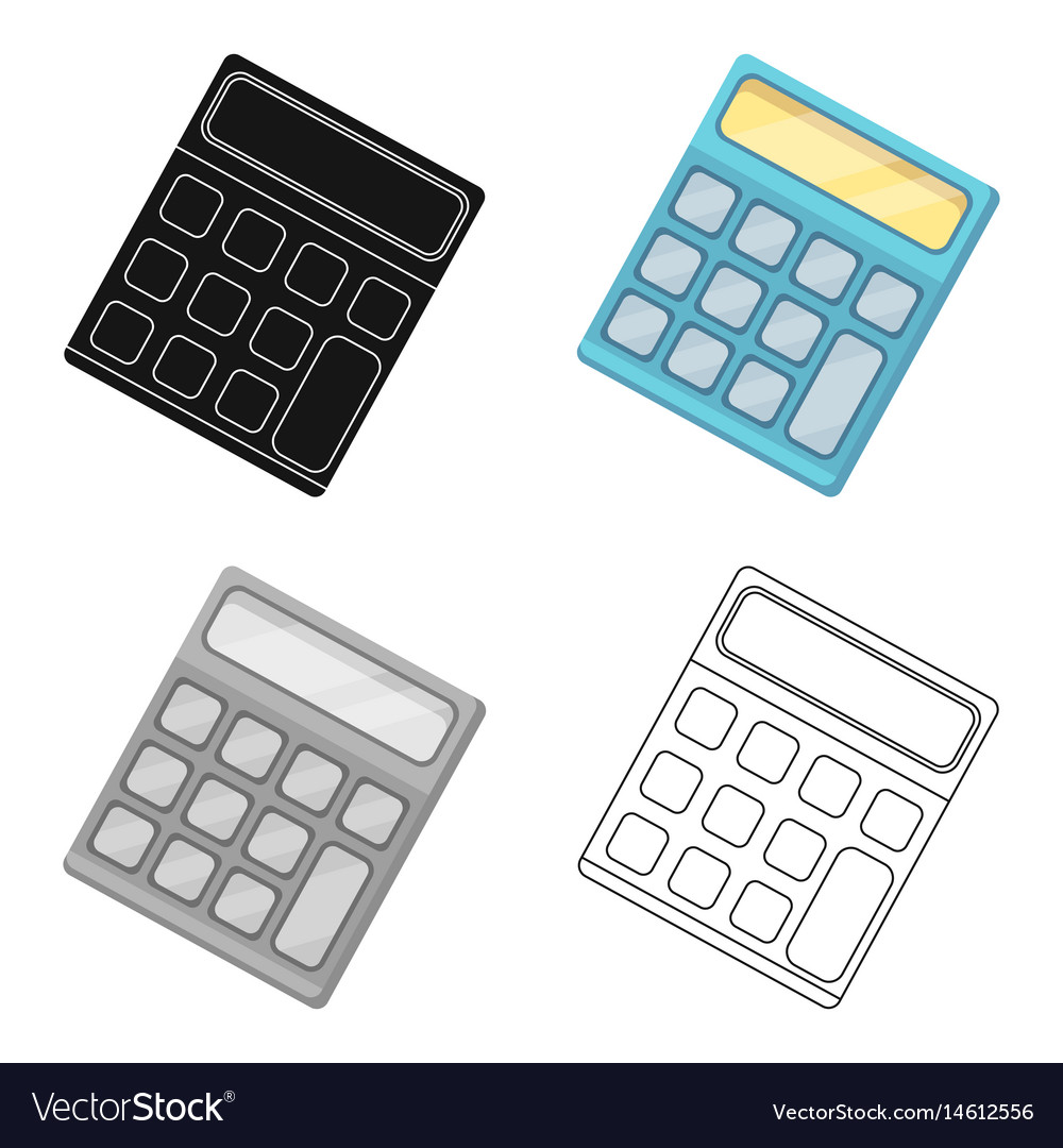 Calculator machine to quickly count data math Vector Image