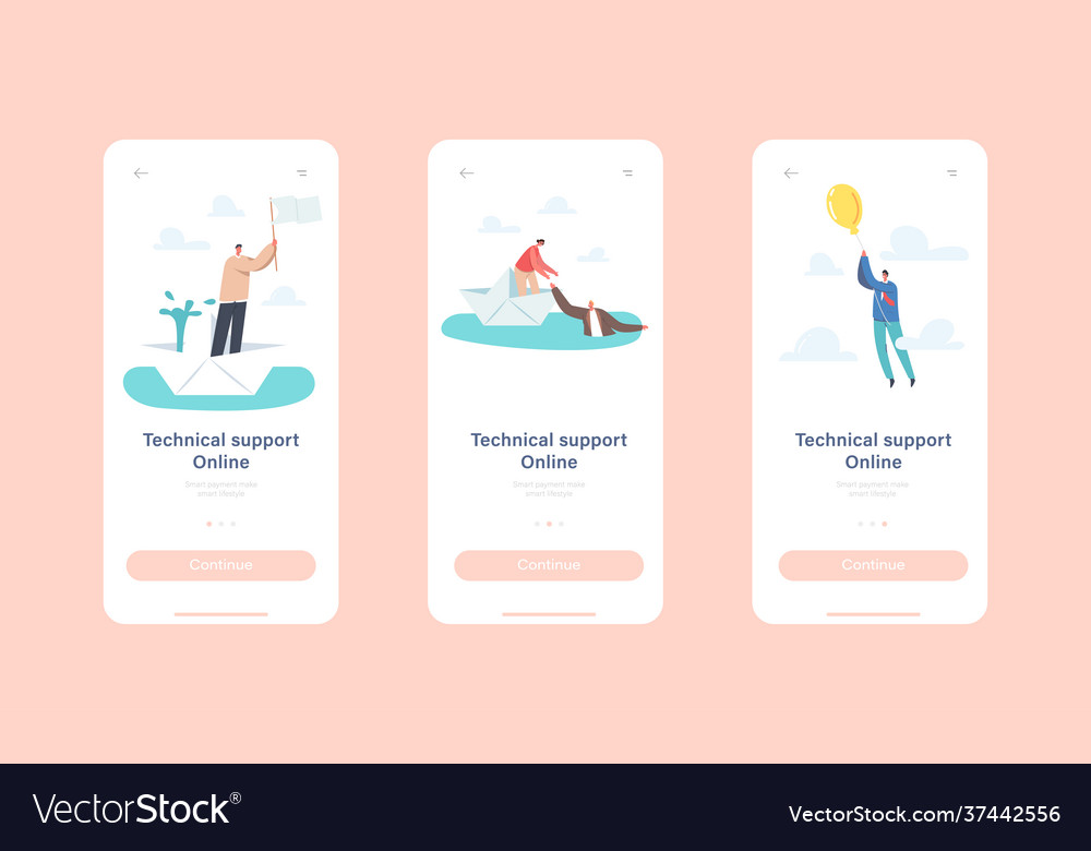 Call operator and client characters hotline Vector Image