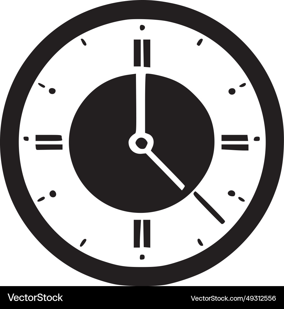 Clock - high quality logo ideal for t-shirt Vector Image