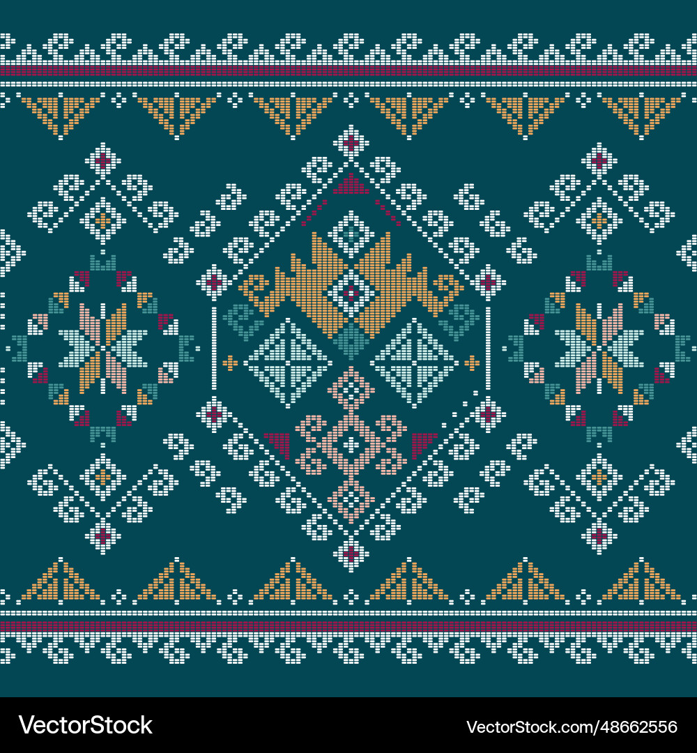 Filipino folk yakan cloth seamless pattern Vector Image