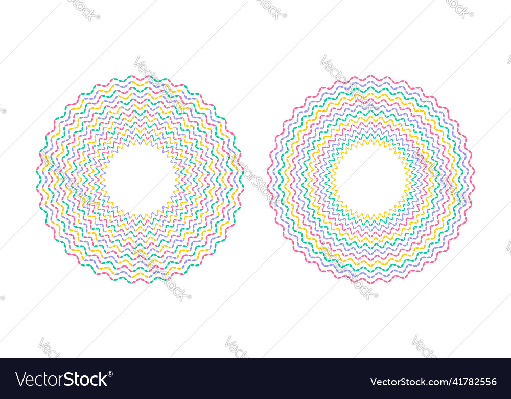 Multicolor circle patterns Royalty Free Vector Image
