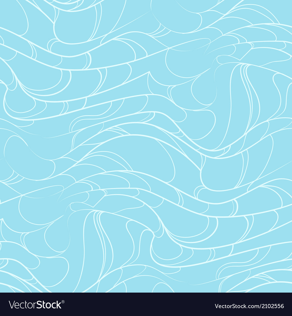 Sea waves pattern Royalty Free Vector Image - VectorStock